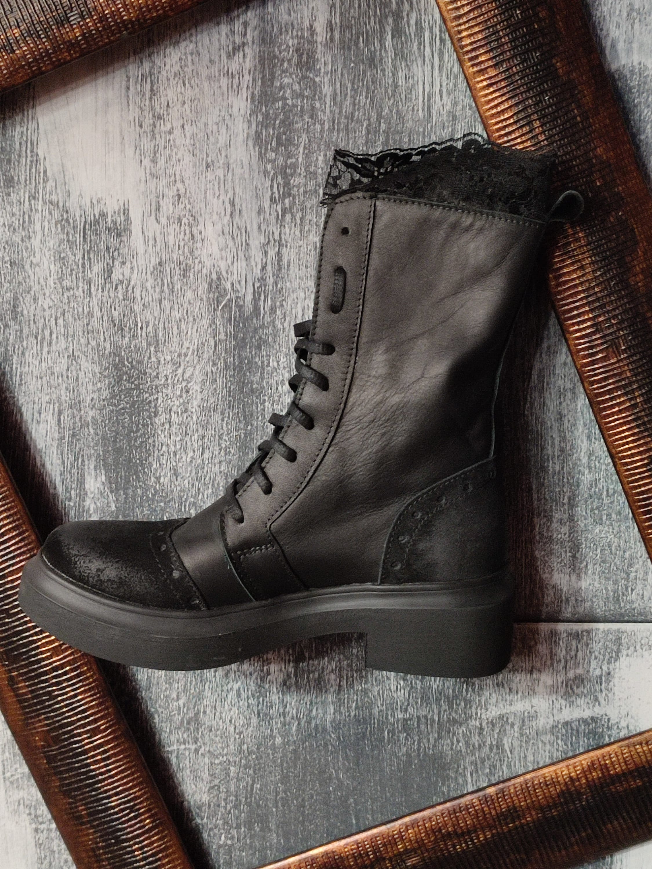 Black Leather Boots, Handmade Boots Women, Designer Black Shoes ...