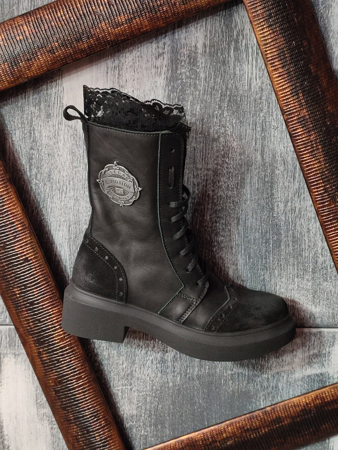 Black Leather Boots, Handmade Boots Women, Designer Black Shoes ...
