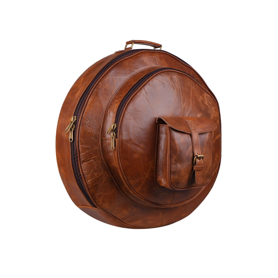 Buffalo Leather Cymbal Carrying Case Leather Cymbal Bag | Etsy