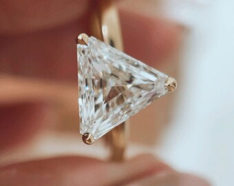 Triangle Cut Ring | Etsy