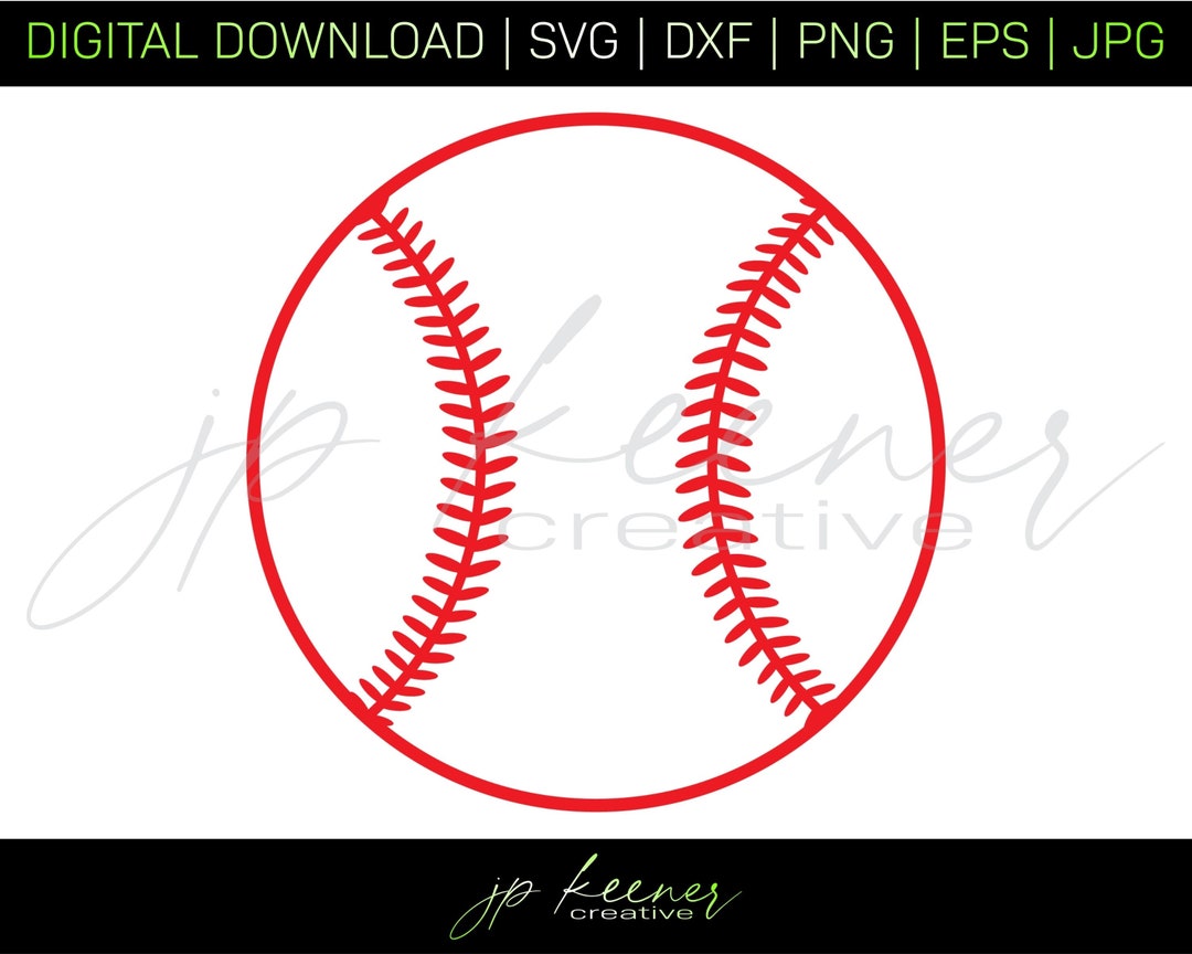 Softball SVG Softball Cut File Softball DXF Cricut Design Silhouette ...