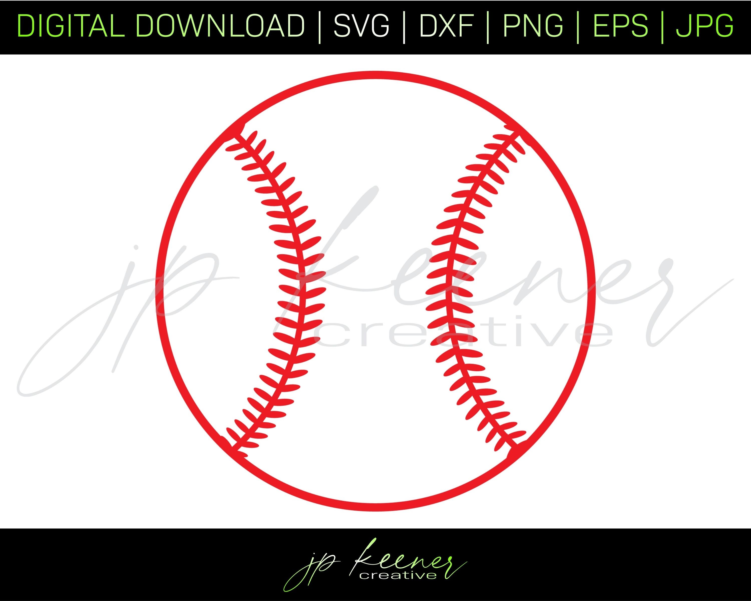 Softball SVG Softball Cut File Softball DXF Cricut | Etsy