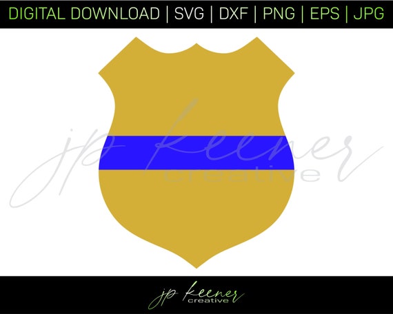 Police Badge SVG Police Badge Cut File Cricut Design | Etsy