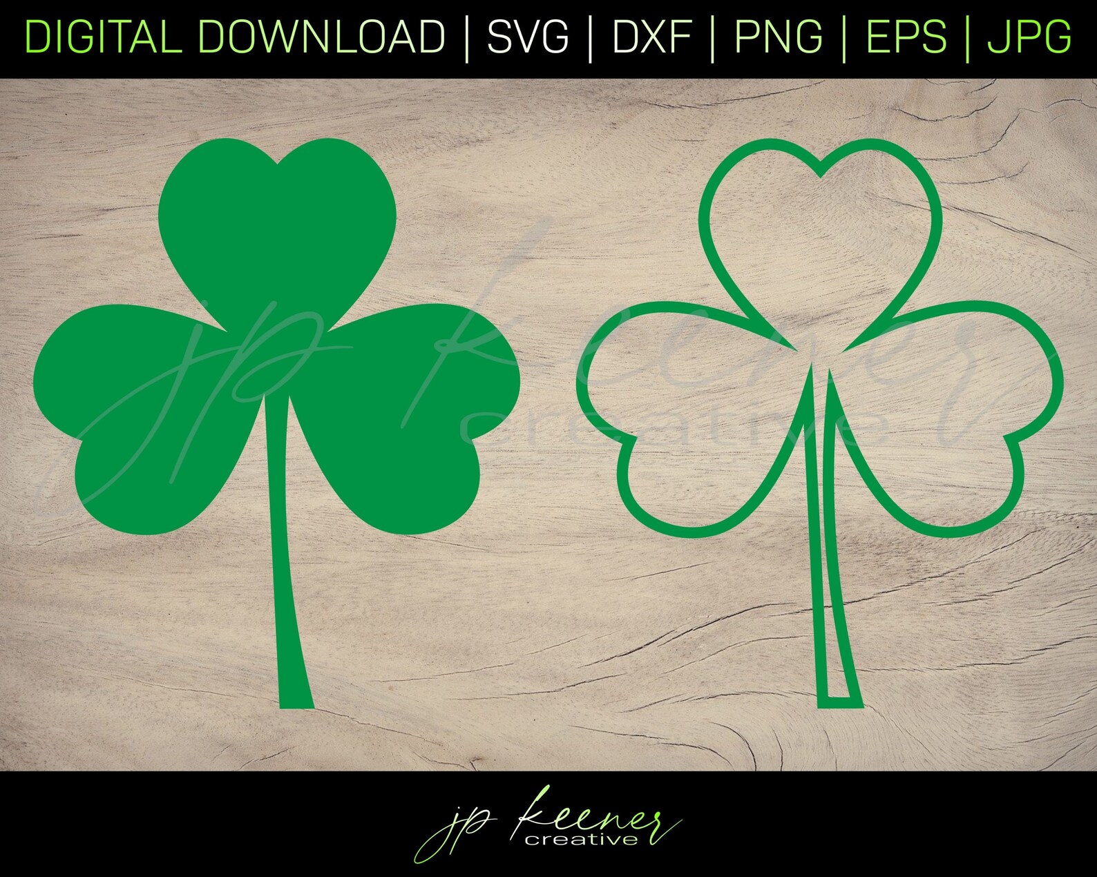 Shamrock SVG Set Shamrock Cut Files Shamrock DXF Set St. - Etsy