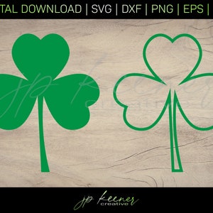 Shamrock SVG Set Shamrock Cut Files Shamrock DXF Set St. Patrick's Day ...