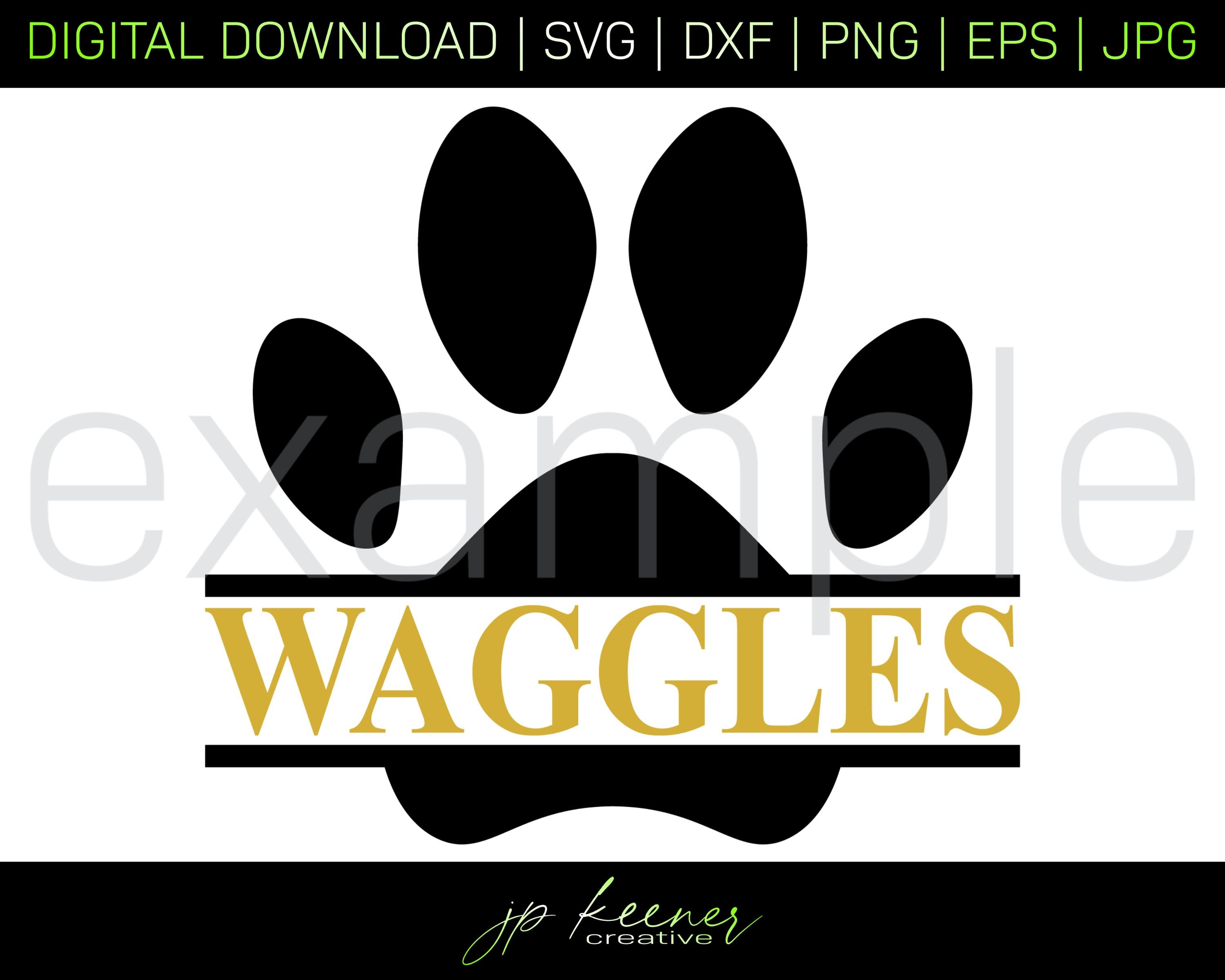 Split Paw Print SVG Paw Print Cut Files Paw Print DXF - Etsy Ireland