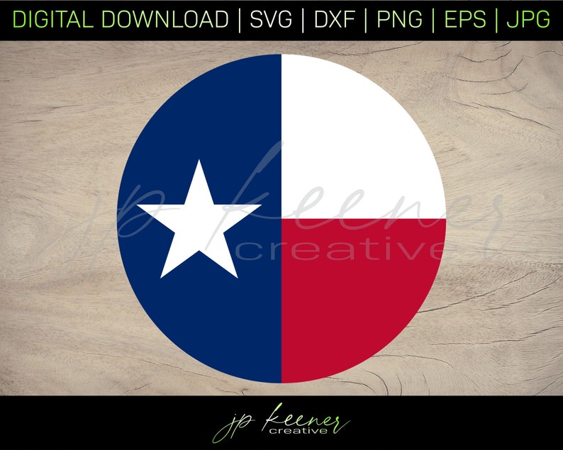 Texas Flag Circle SVG Texas Flag Circle Cut File Cricut | Etsy