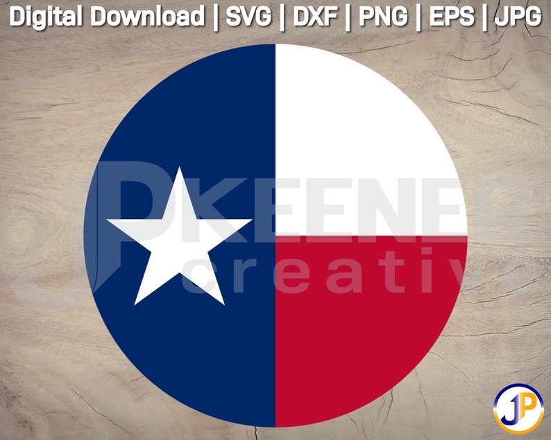Texas Flag Circle SVG Texas Flag Circle Cut File Cricut | Etsy