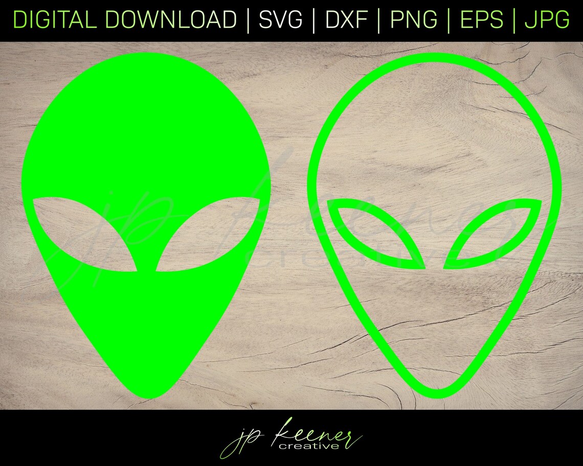 Alien SVG Set Alien Cut Files Alien DXF Set | Etsy UK