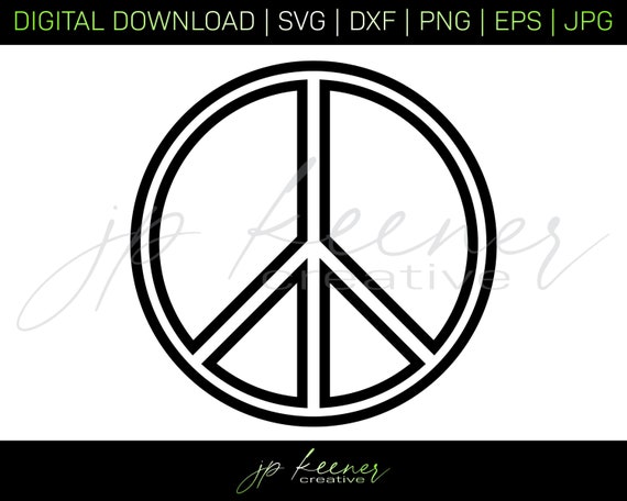 Peace Sign SVG Peace Sign Cut Files Peace Sign DXF Peace | Etsy India