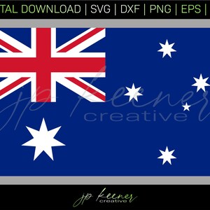 Australia Flag SVG Set Australia Flag Cut File Set Australian Flag DXF ...