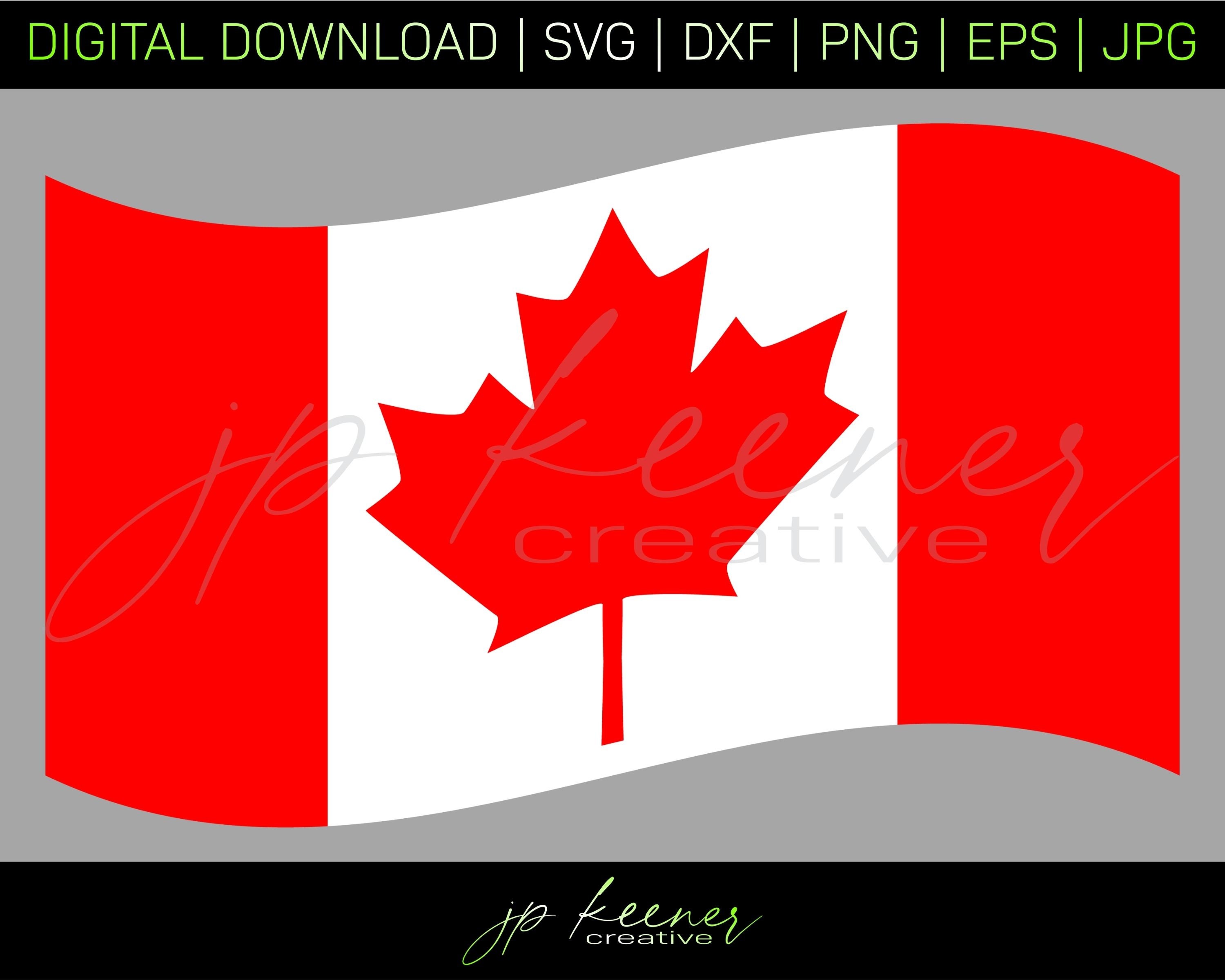 Canada Flag SVG Bundle Canada Flag Cut File Bundle Canada | Etsy