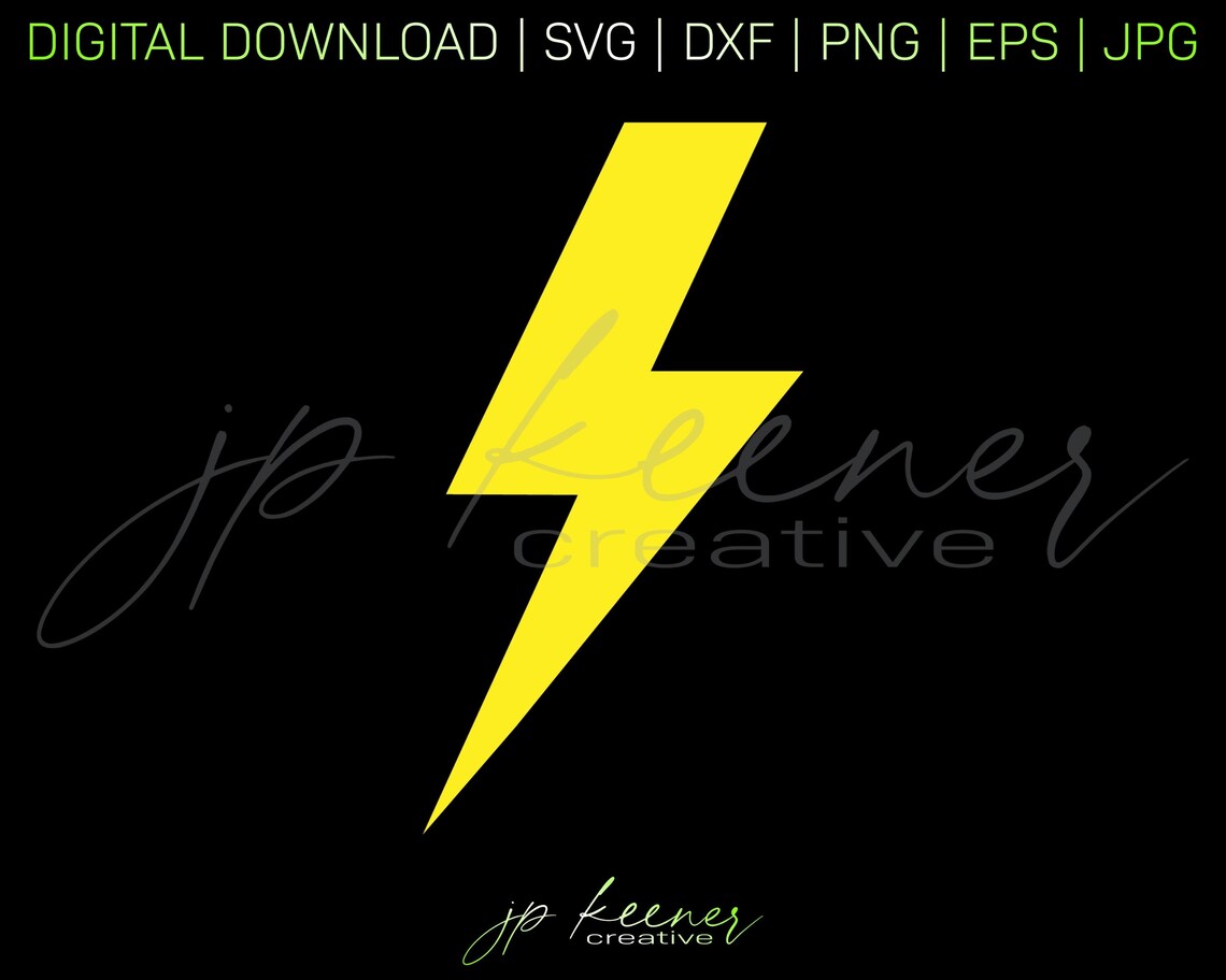 Lightning Bolt SVG Lightning Bolt Cut File Cricut Design - Etsy