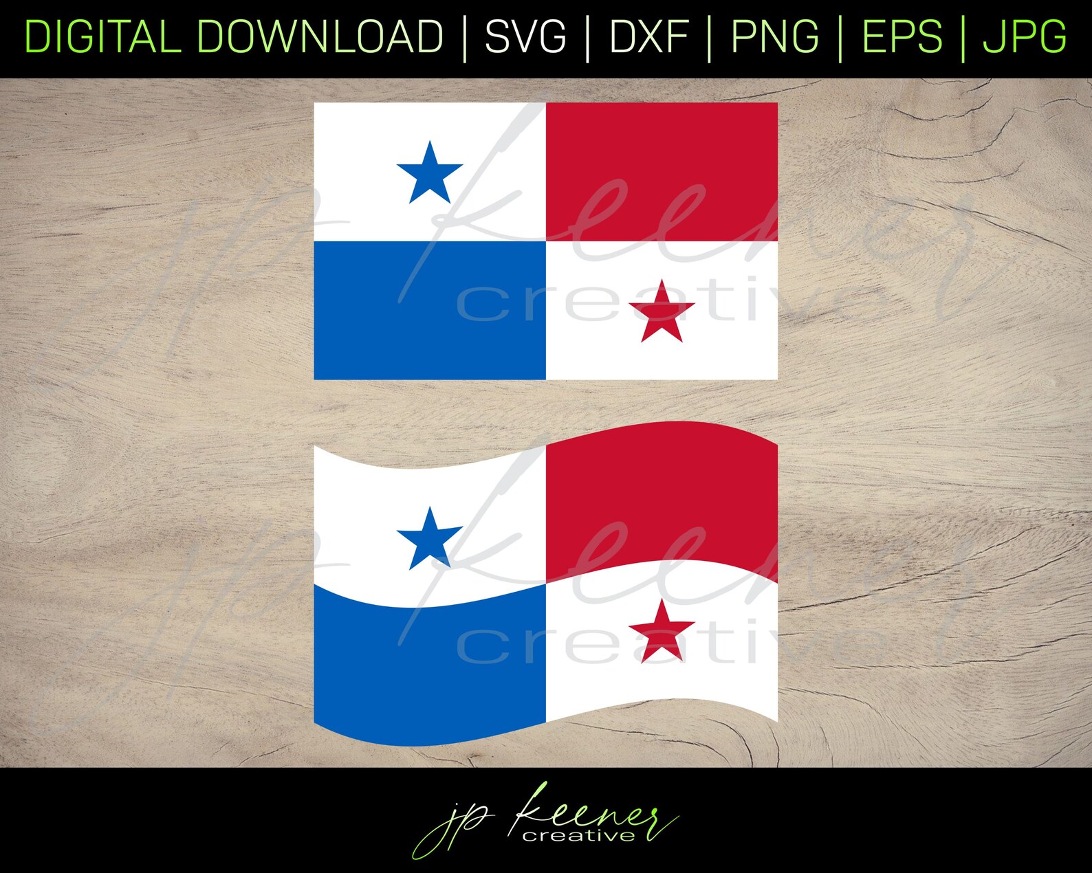 Panama Flag SVG Set Panama Flag Cut Files Panama Flag DXF - Etsy