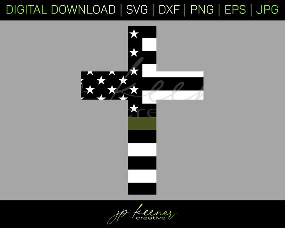 US Flag Military Cross SVG US Flag Military Cross Cut File | Etsy