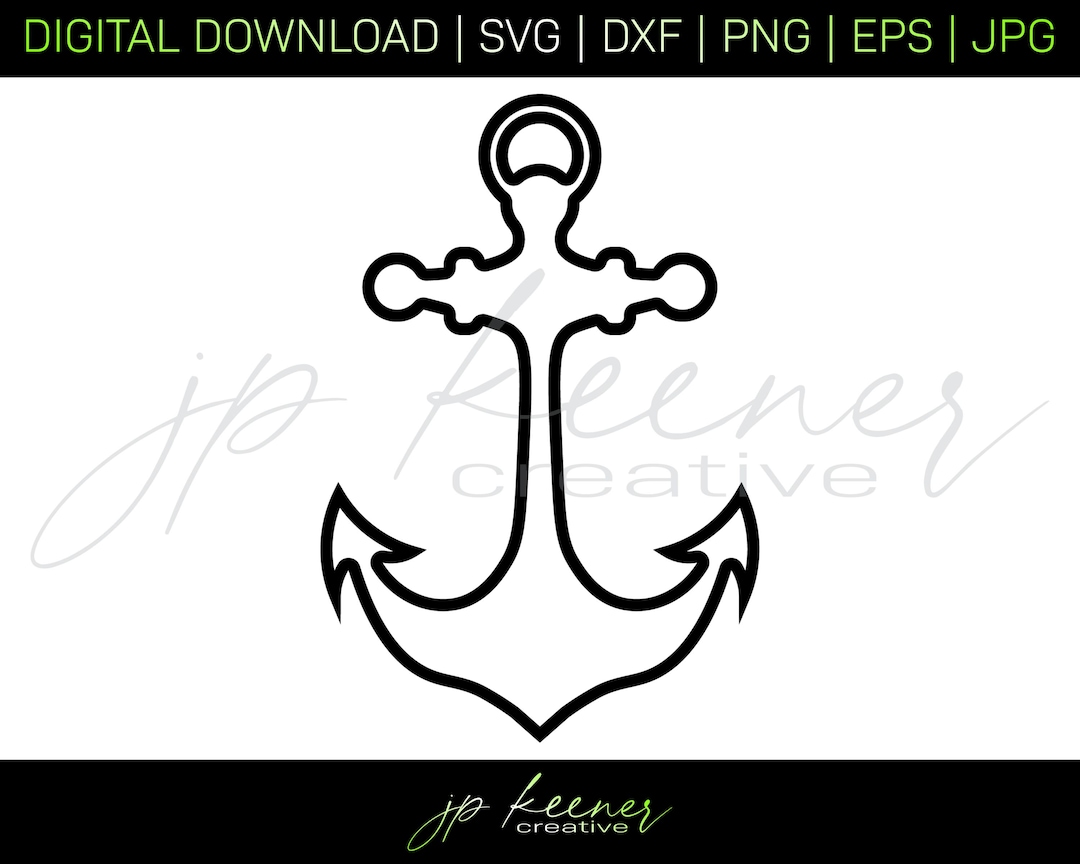 Anchor SVG Anchor Cut Files Anchor DXF Anchor PNG Anchor Design Cricut ...