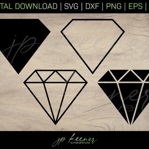 Diamond SVG Bundle Diamond Cut Files Diamond DXF Diamond PNG Diamond ...