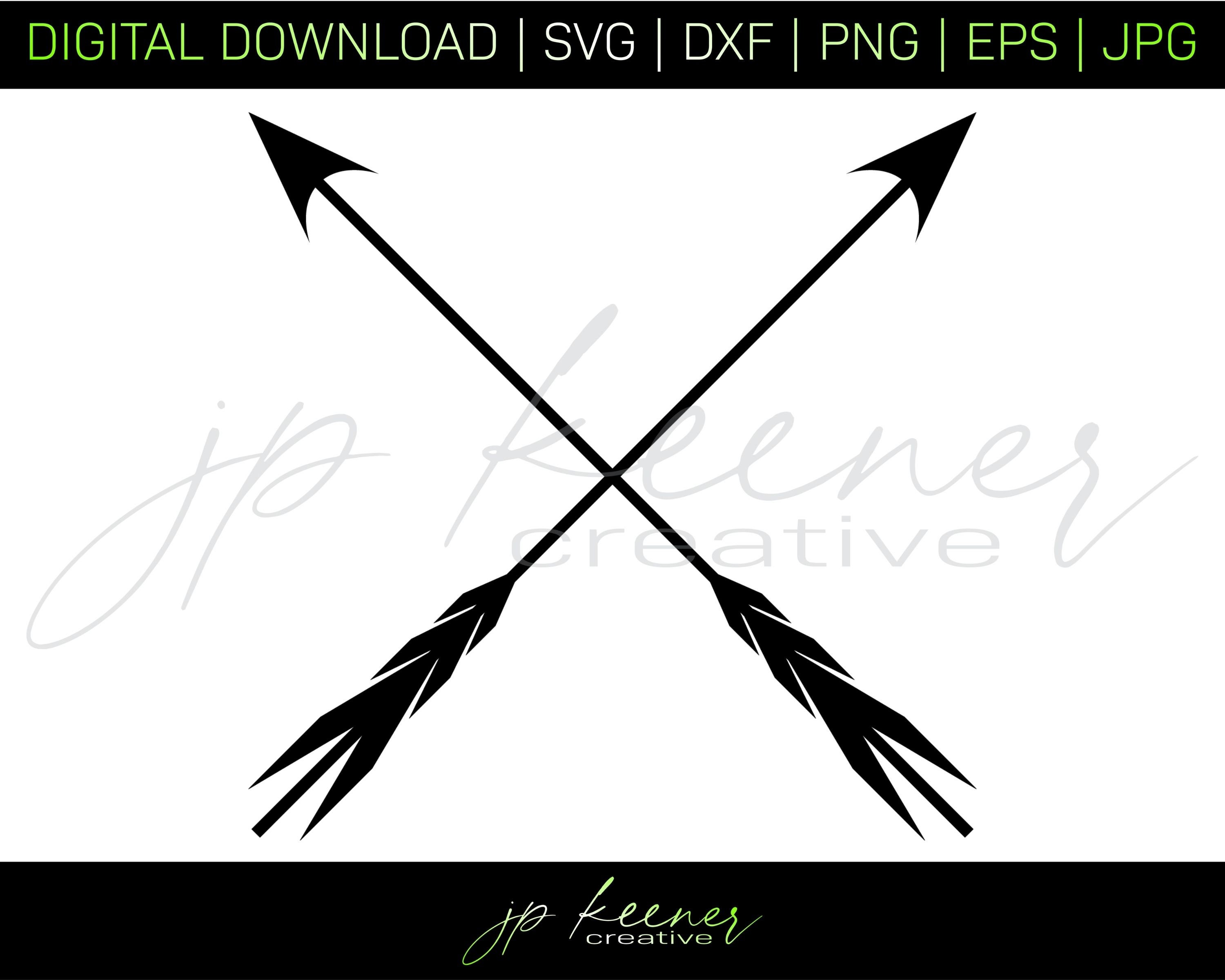 Crossed Arrows SVG Crossed Arrows Cut File Cricut Design - Etsy
