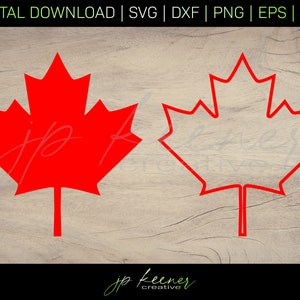 Maple Leaf SVG Set Maple Leaf Cut Files Maple Leaf DXF Maple Leaf PNG ...