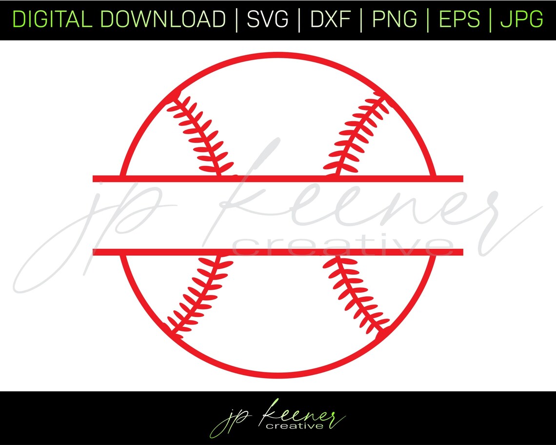 Split Softball SVG Split Softball Cut Files Split Softball | Etsy