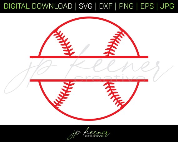 Split Softball SVG Split Softball Cut Files Split Softball | Etsy