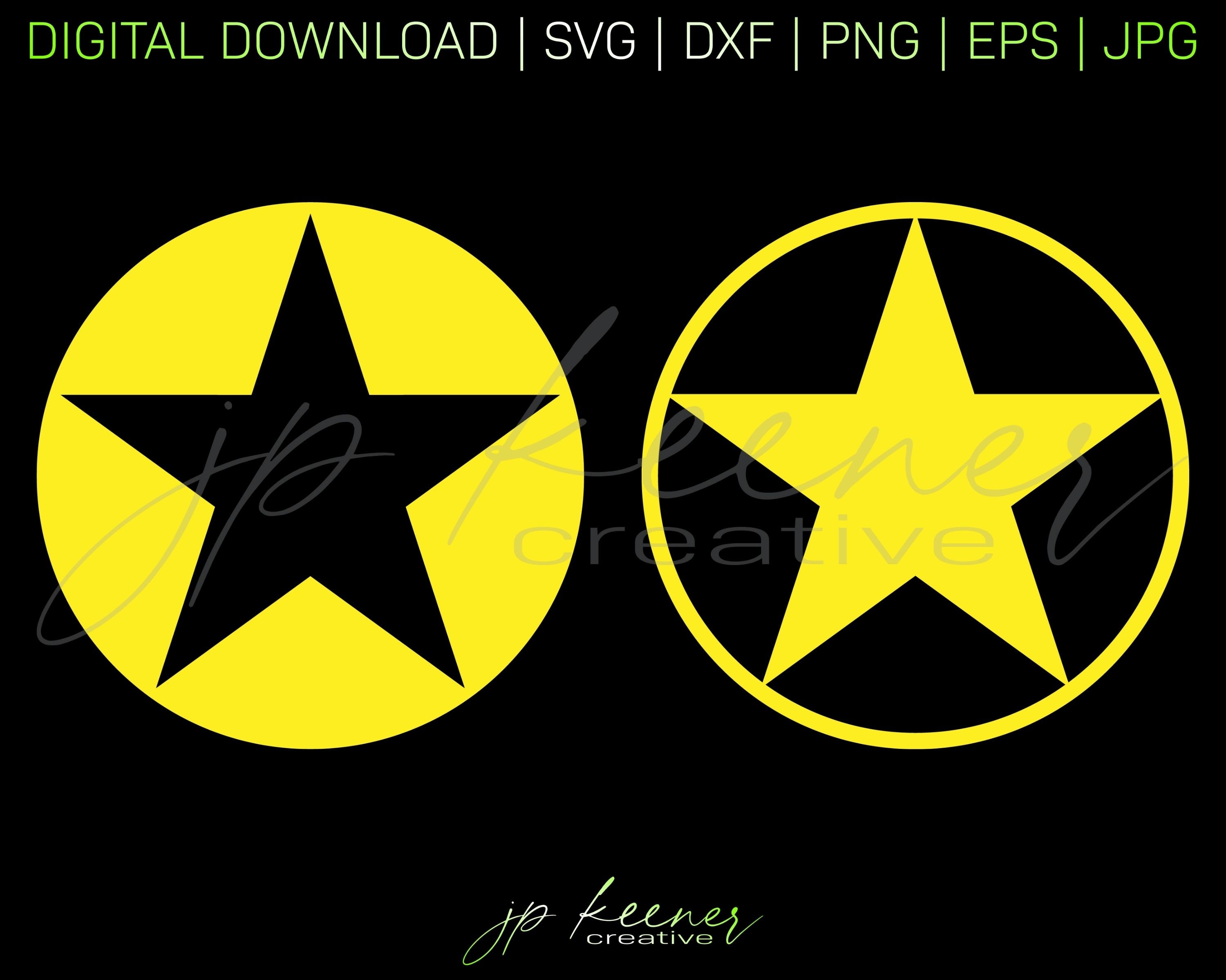 Star SVG Bundle Star Cut Files Star DXF Bundle Star PNG | Etsy