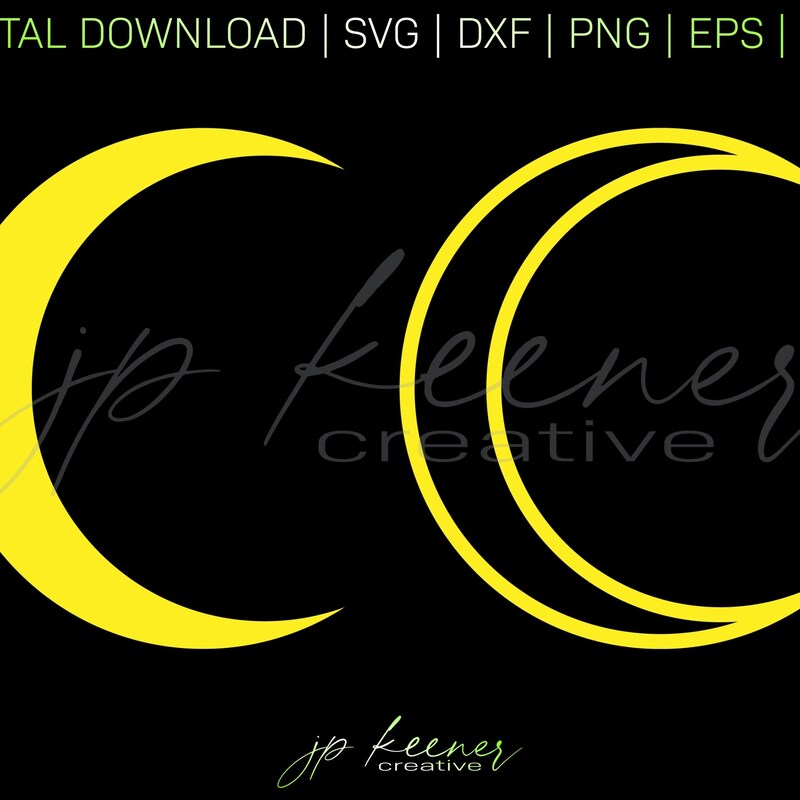 Crescent Moon Svg - Etsy