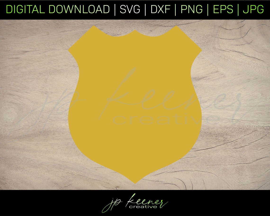 Police Badge SVG Police Badge Cut File Police Badge DXF | Etsy
