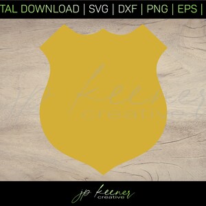 Police Badge SVG Police Badge Cut File Police Badge DXF | Etsy