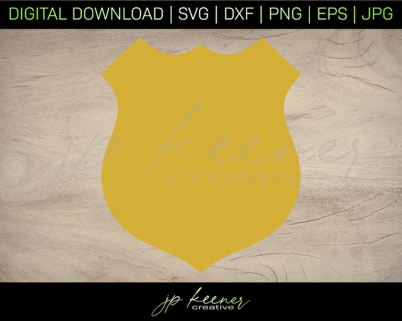 Police Badge SVG Police Badge Cut File Police Badge DXF | Etsy