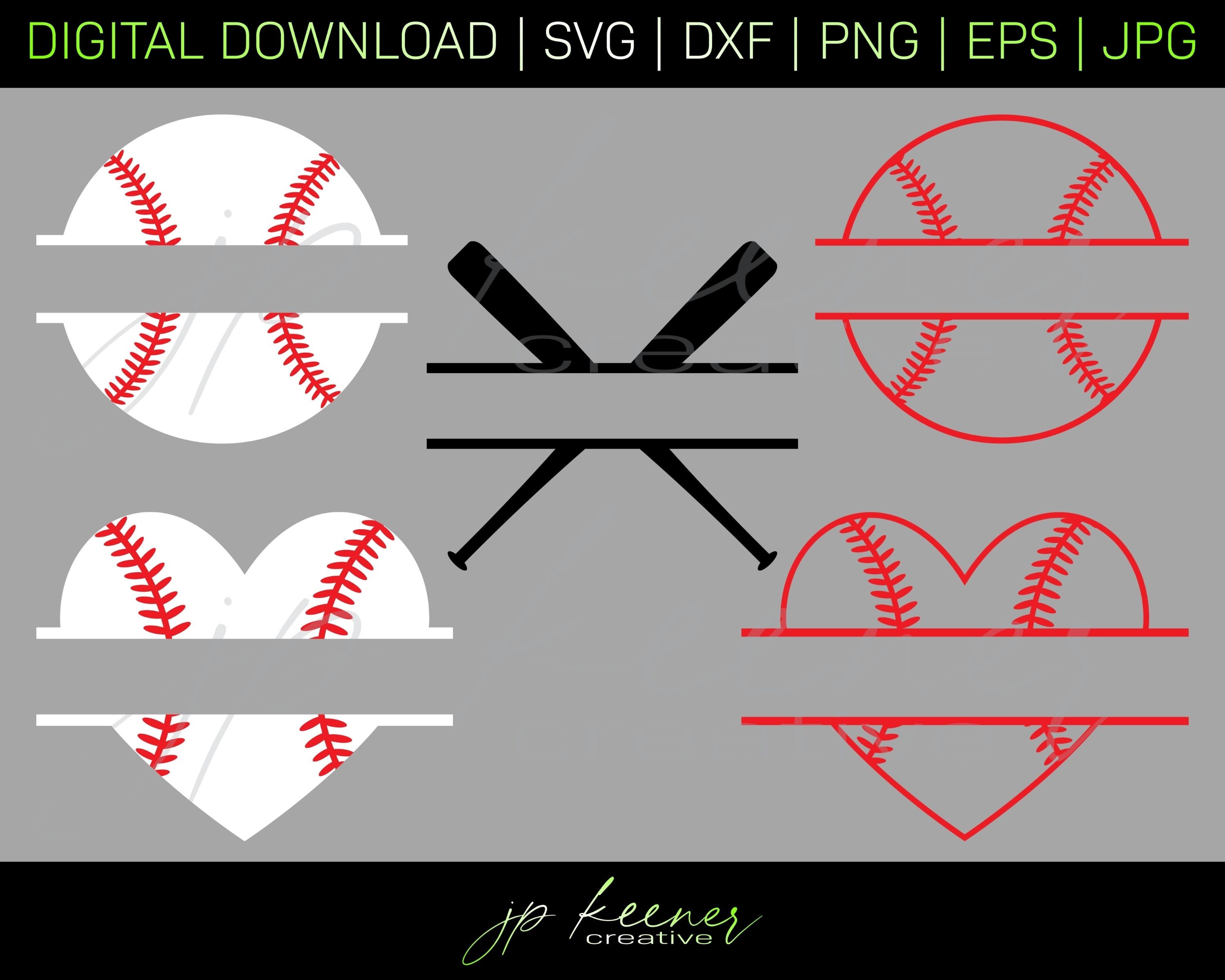 Split Baseball SVG Bundle Split Baseball Cut Files Split - Etsy