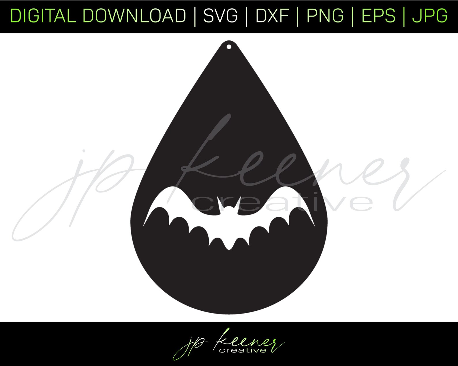 Teardrop Bat Earring SVG Bundle Earring Cut Files Earring - Etsy