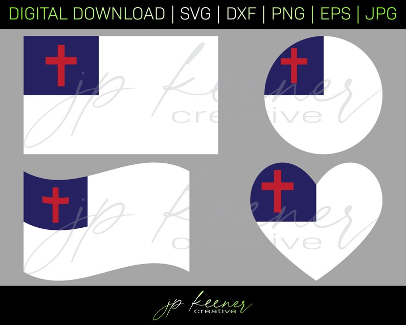 Christian Flag SVG Bundle Christian Flag Cut Files - Etsy
