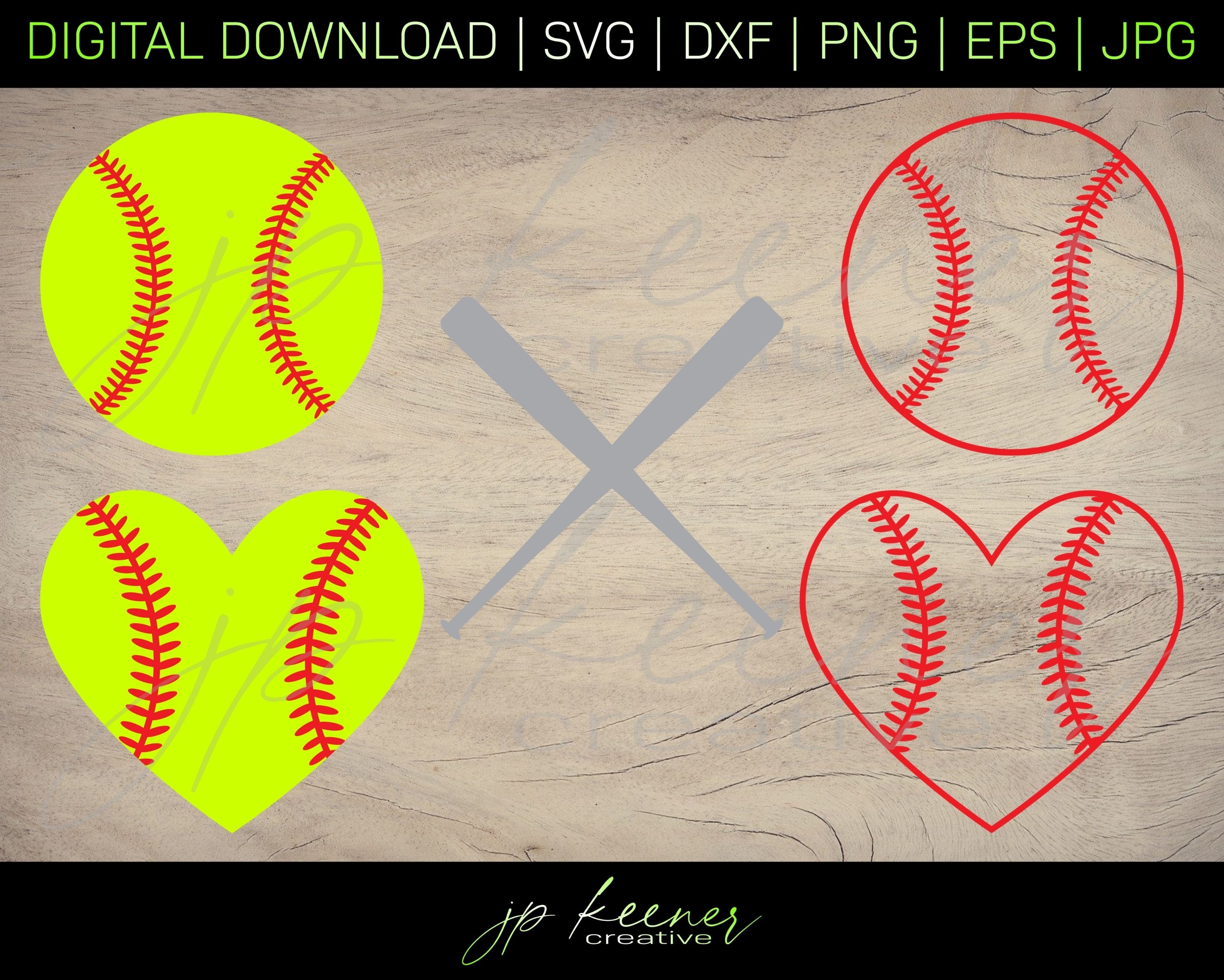 Softball SVG Bundle Softball Cut Files Softball DXF Bundle - Etsy