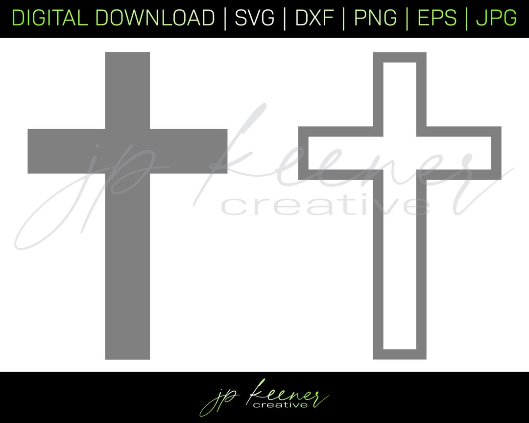 Cross SVG Set Cross Cut Files Cross DXF Set Cross PNG Set Cricut Design ...