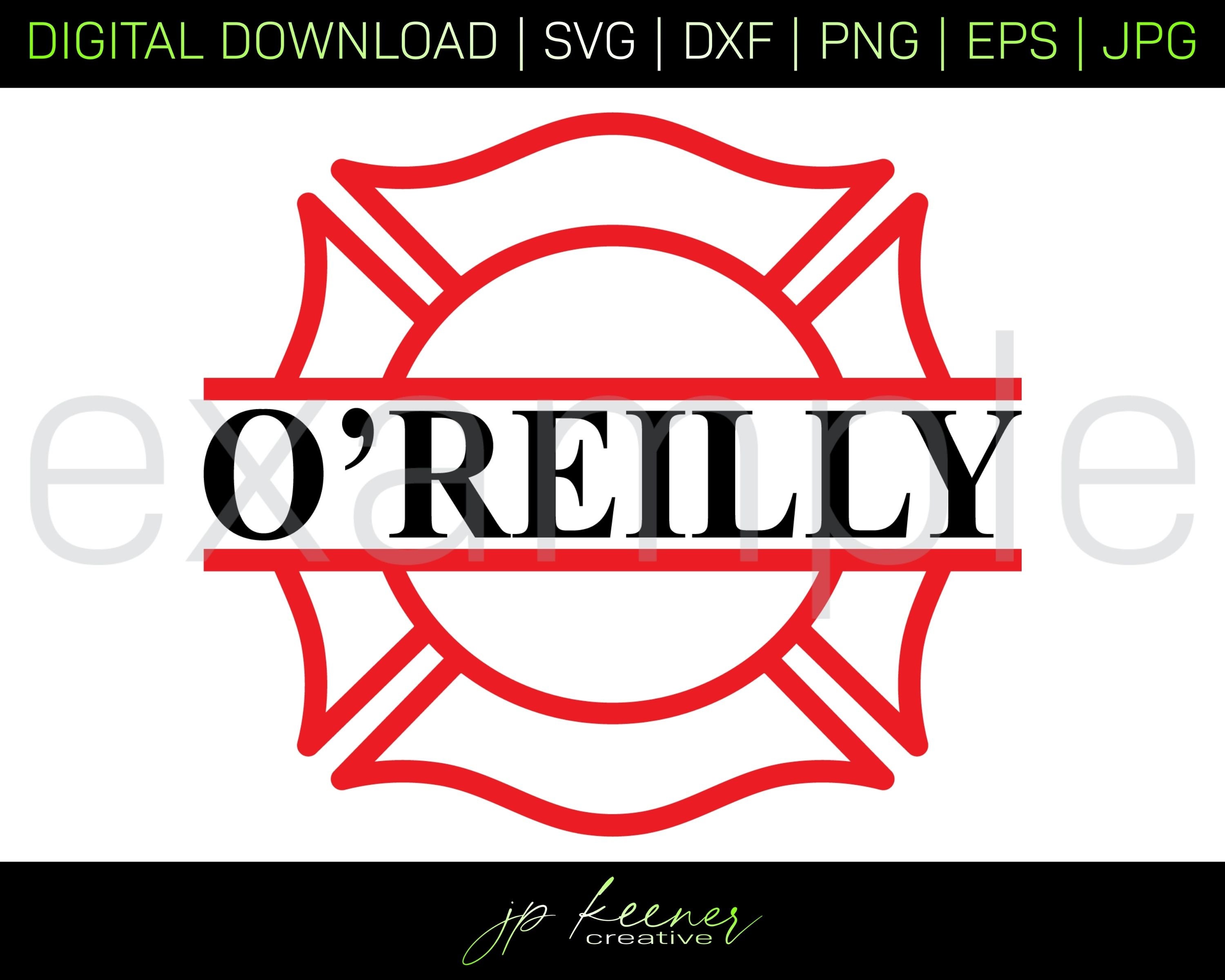 Split Firefighter Badge SVG Bundle Firefighter Badge Cut - Etsy