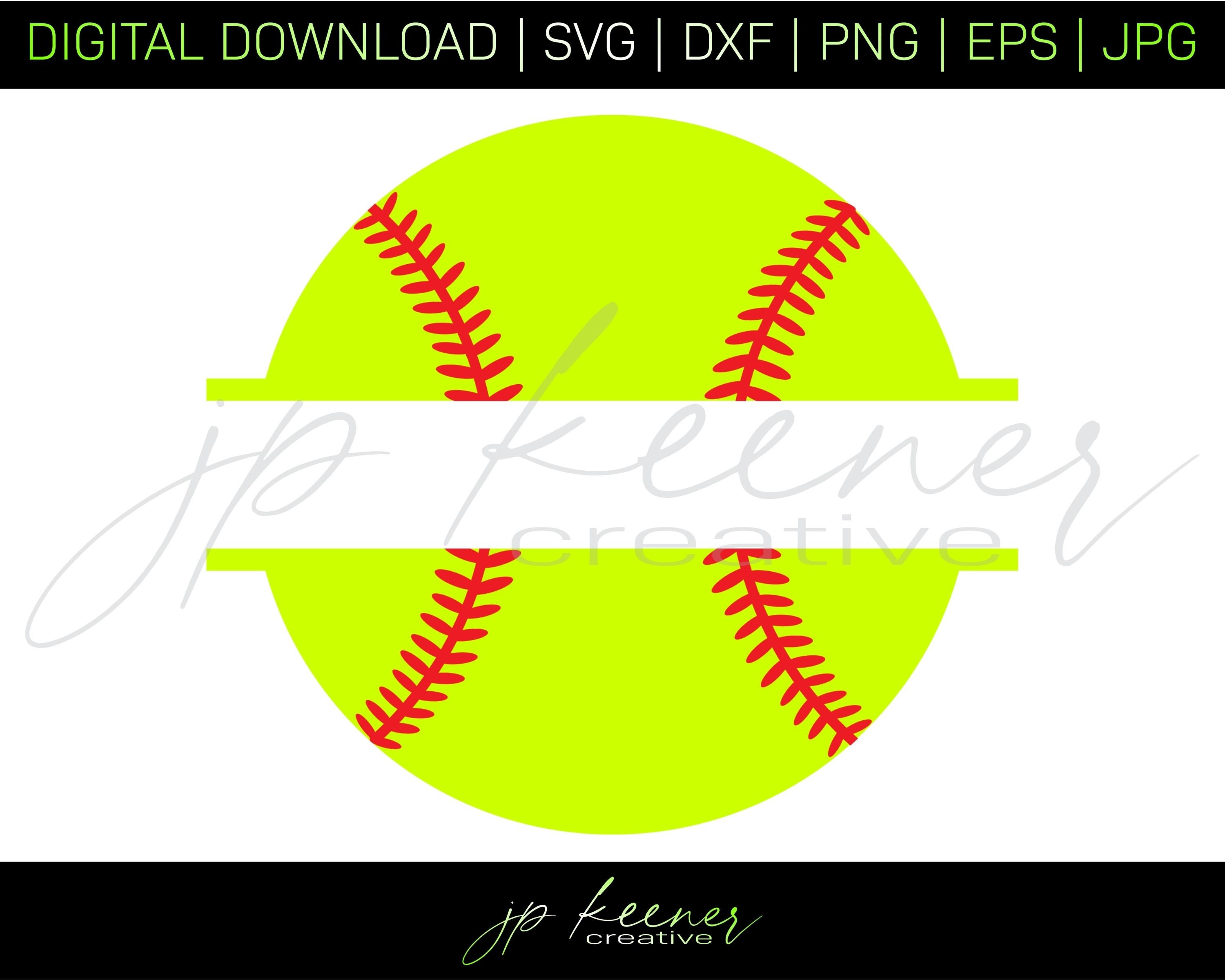 Split Softball SVG Bundle Split Softball Cut Files Split - Etsy
