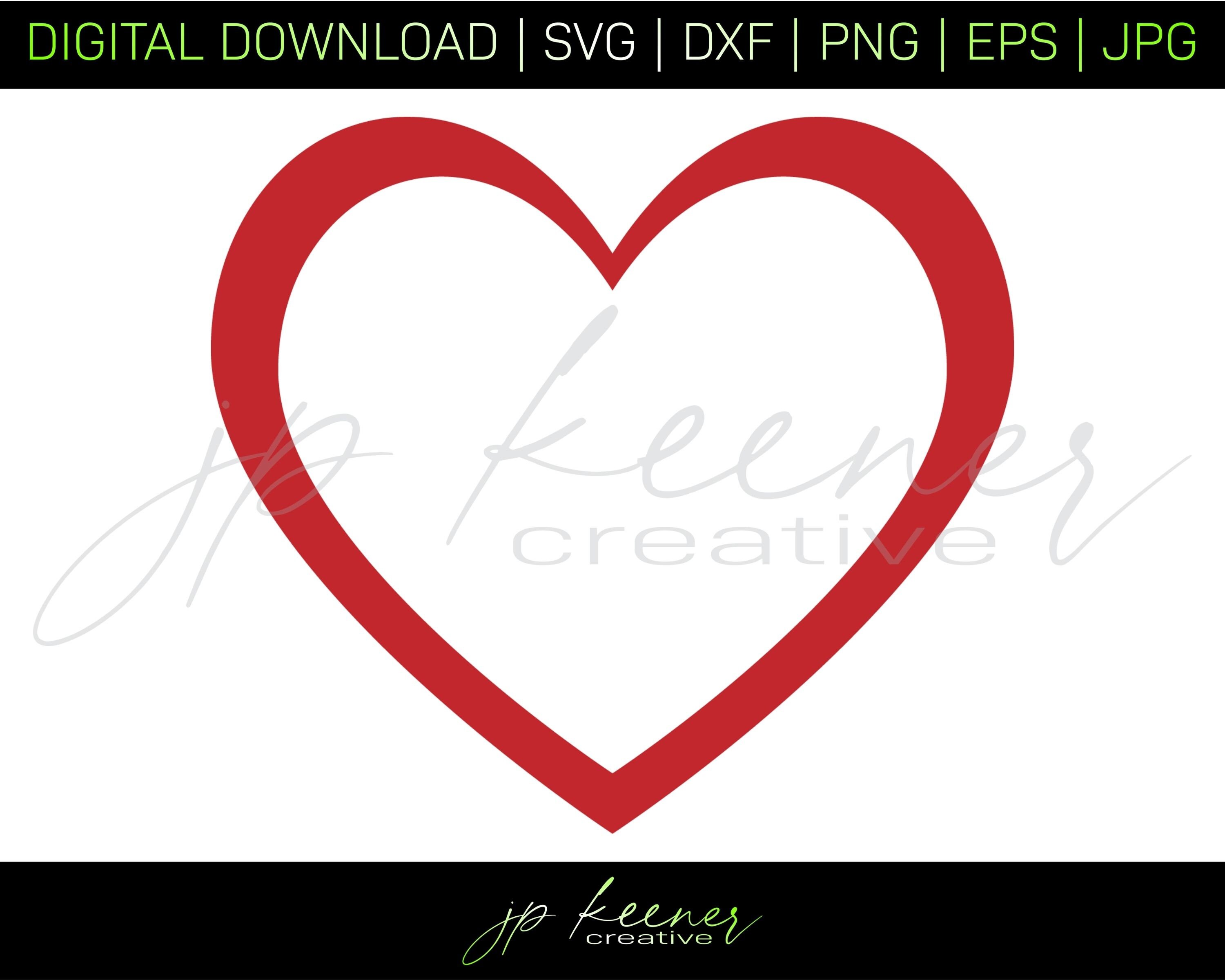Heart SVG Bundle Heart Cut Files Heart DXF Heartbeat SVG - Etsy