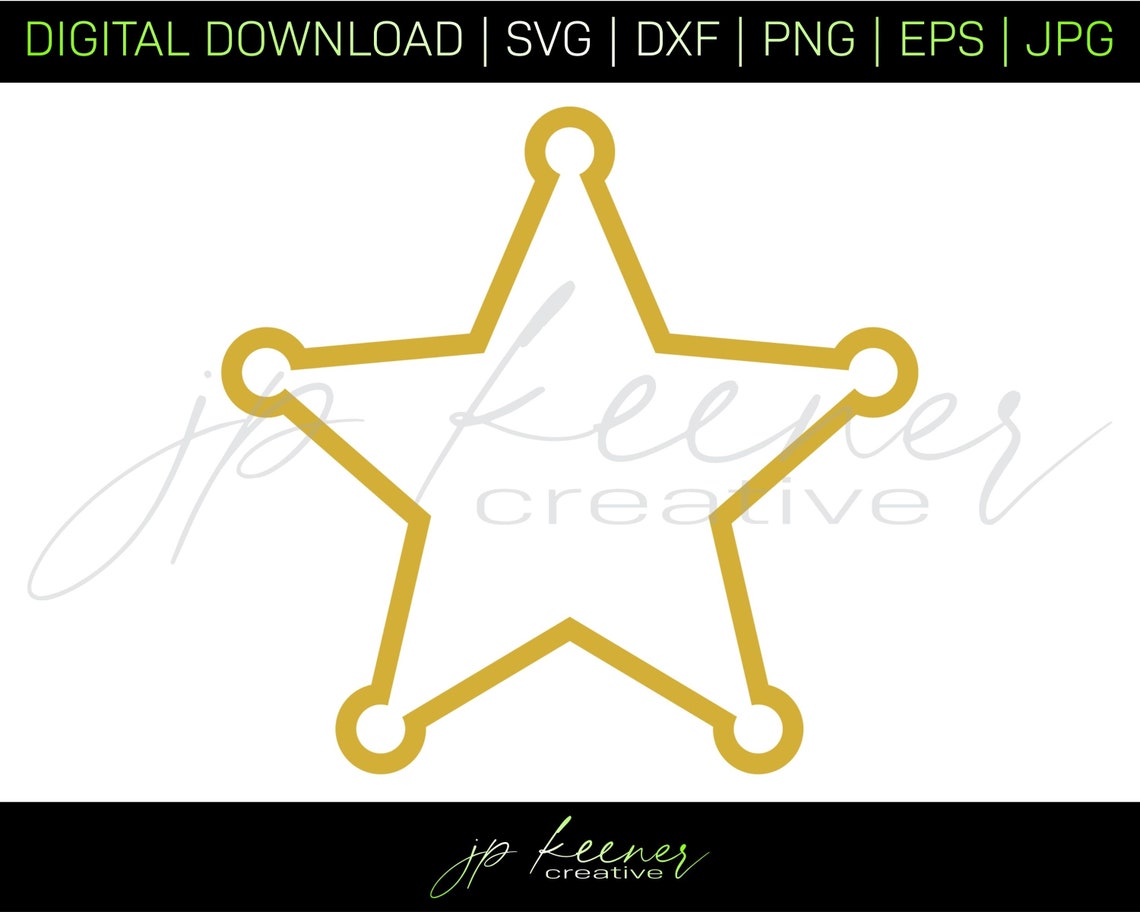 Sheriff Badge SVG Set Sheriff Badge Cut File Sheriff Badge - Etsy