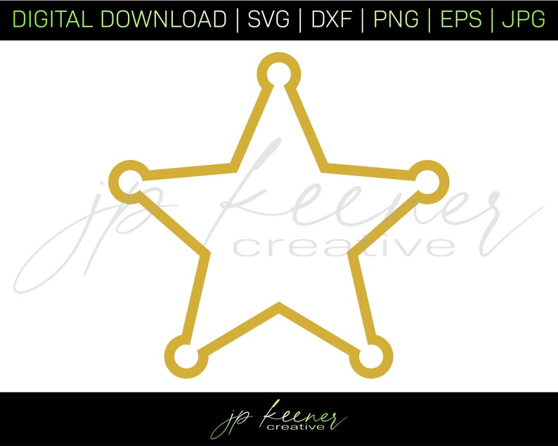 Sheriff Badge SVG Set Sheriff Badge Cut File Sheriff Badge - Etsy