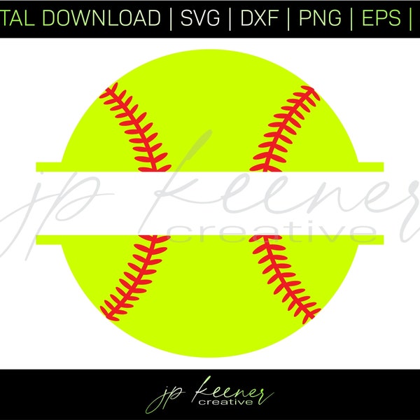Softball Svg - Etsy