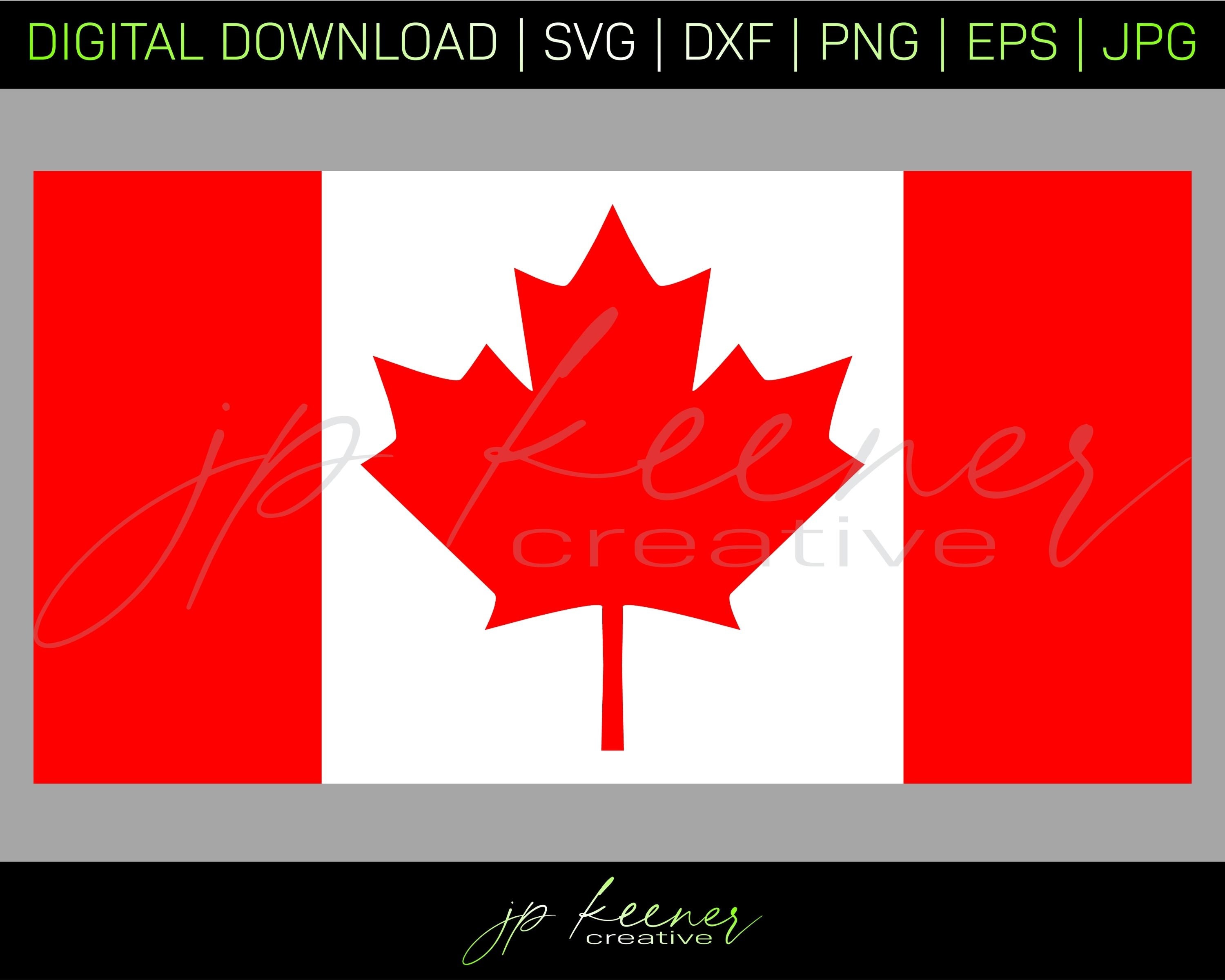 Canada Flag SVG Set Canada Flag Cut Files Canada Flag DXF - Etsy