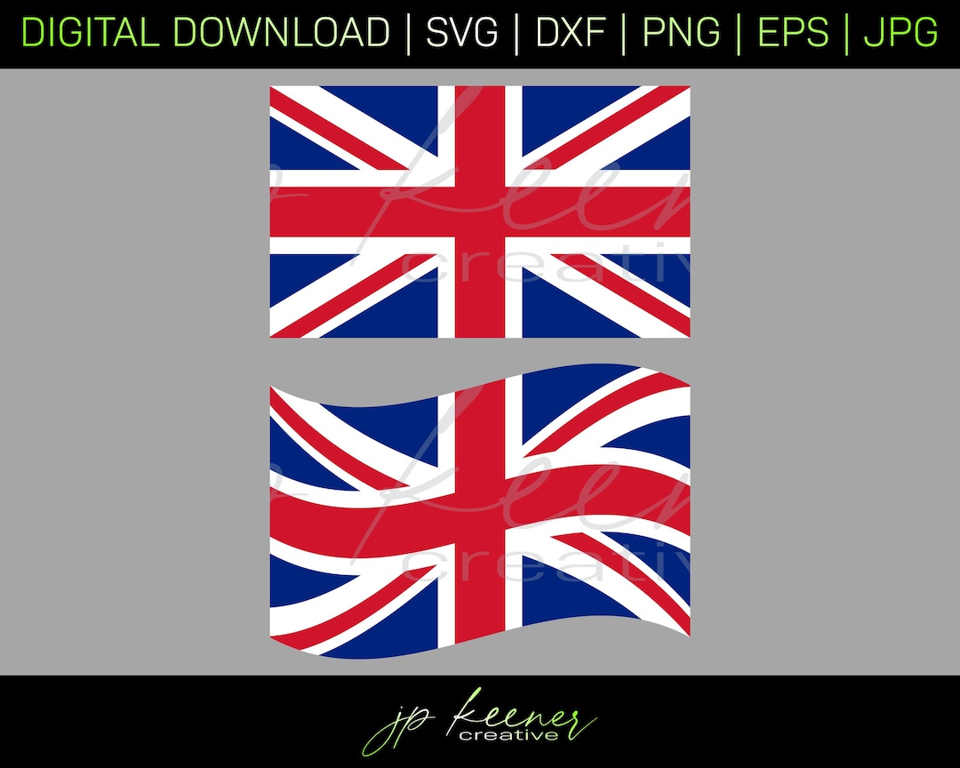 UK Flag SVG Set UK Flag Cut Files Union Jack Cut Files Great Britain ...