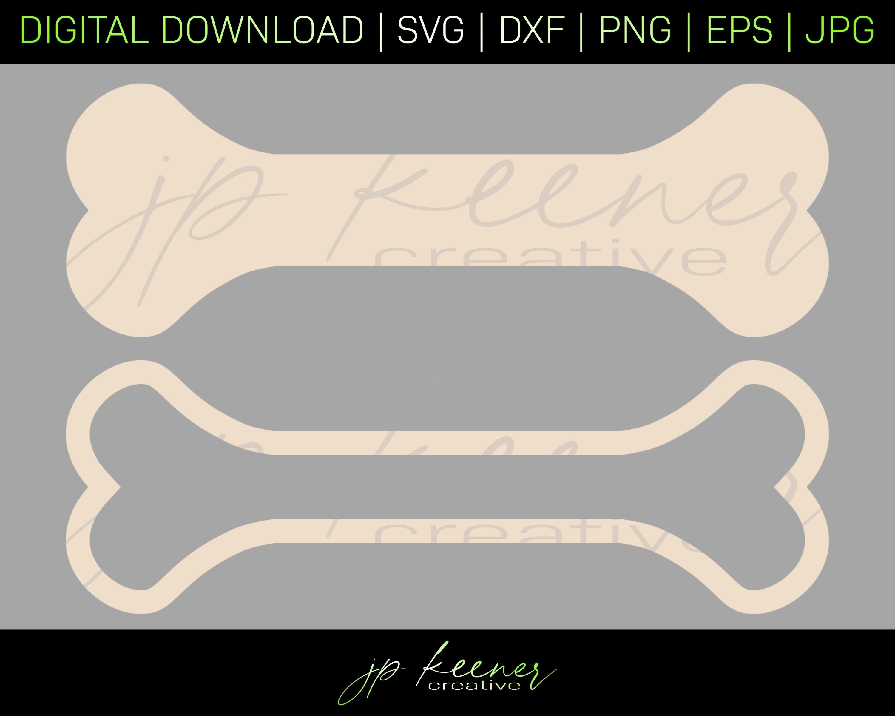 Bone SVG Set Bone Cut Files Bone DXF Set Dog Bone SVG - Etsy UK