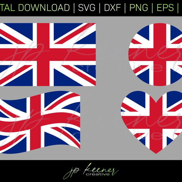 Uk Flag Svg - Etsy