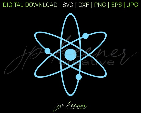 Atom SVG Atom Cut File Cricut Design Silhouette Design | Etsy