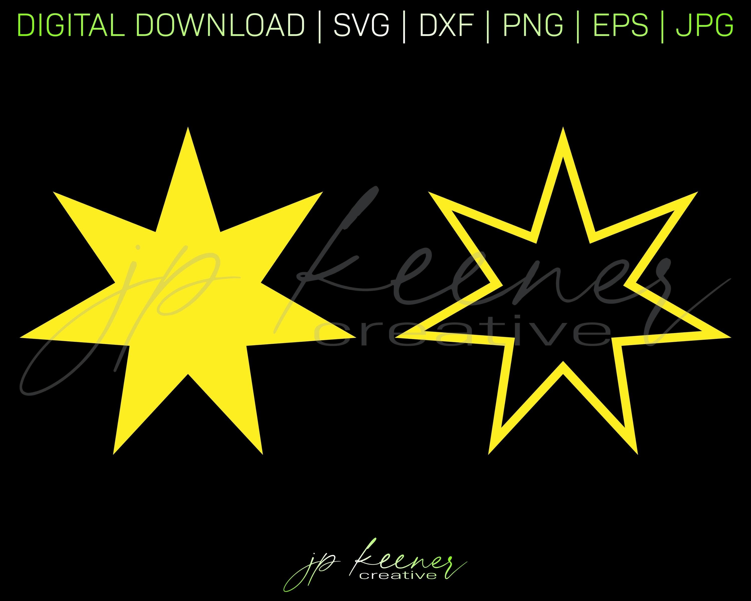 Star SVG Bundle Star Cut Files Star DXF Bundle Star PNG | Etsy