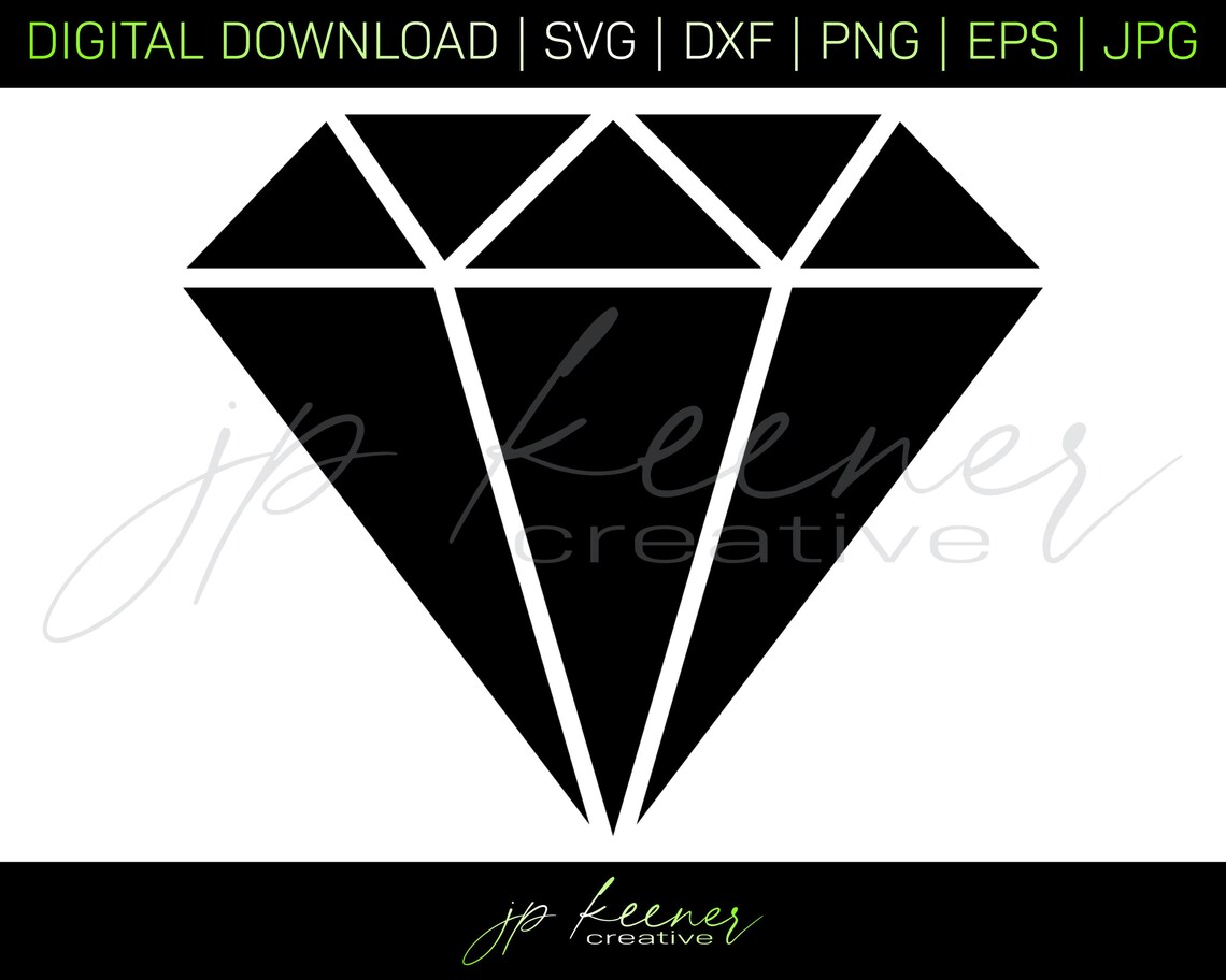 Diamond SVG Diamond Cut Files Diamond DXF Diamond PNG - Etsy