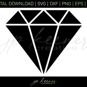 Diamond SVG Diamond Cut Files Diamond DXF Diamond PNG Diamond Design ...
