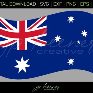 Australia Flag SVG Set Australia Flag Cut File Set Australian Flag DXF ...